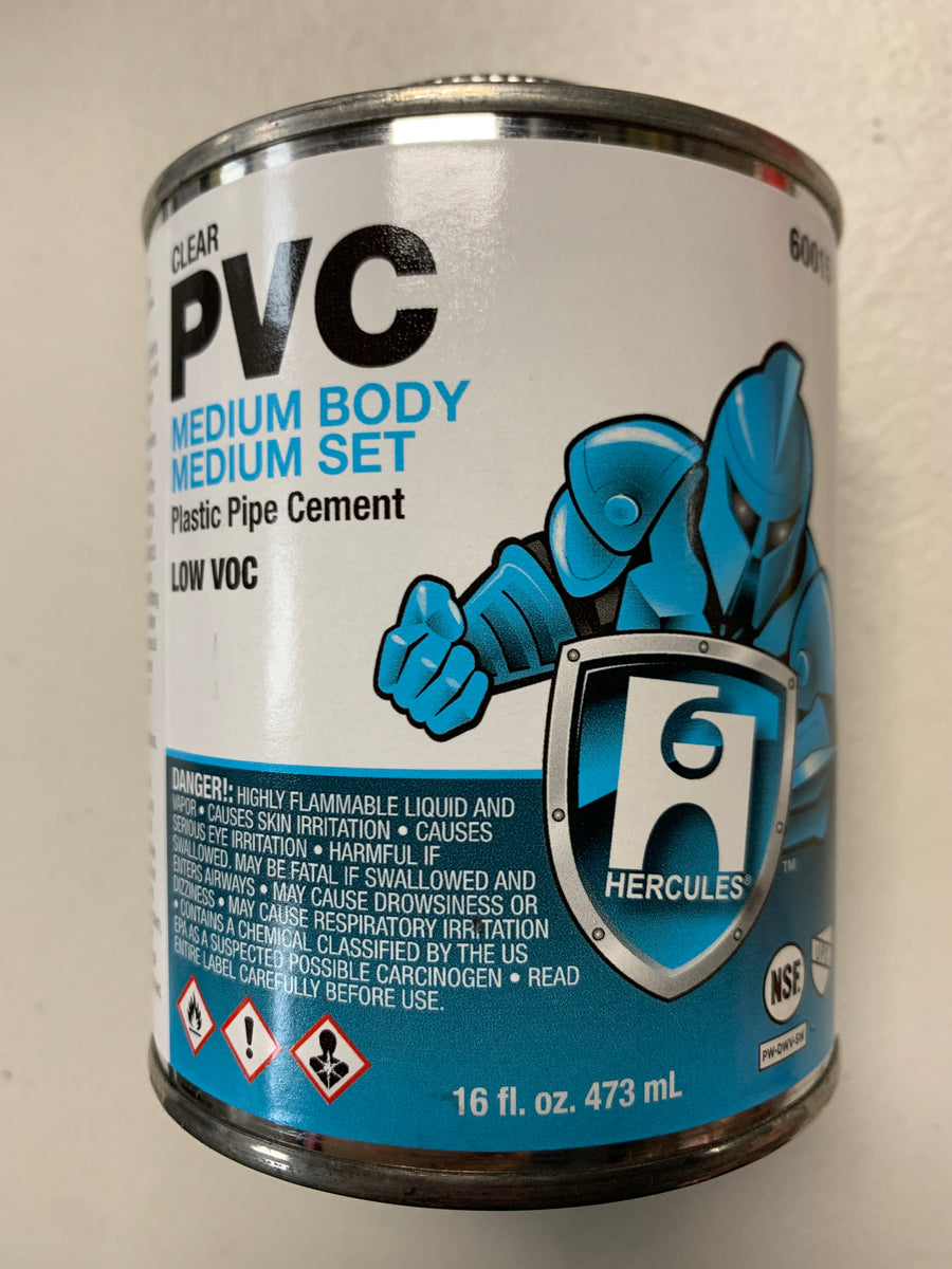 PVC Plastic Pipe Cement / glue, 16oz – Sunshine Building Supplies