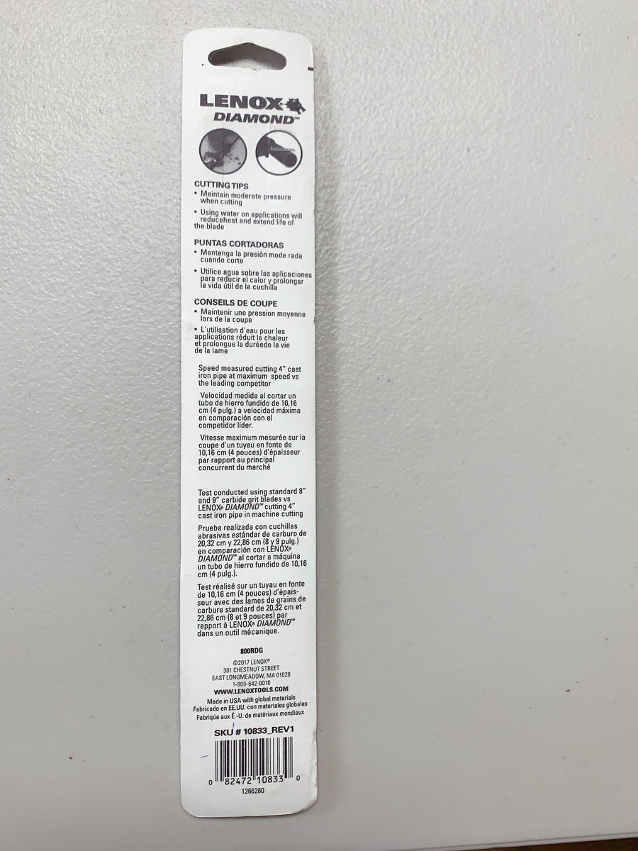 8’’ DIAMOND GRID BLADE CAST IRON – Sunshine Building Supplies